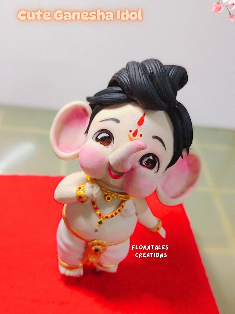 Handmade Ganesha Cute Idol Gifts Students Collectibles Wedding Favors ...