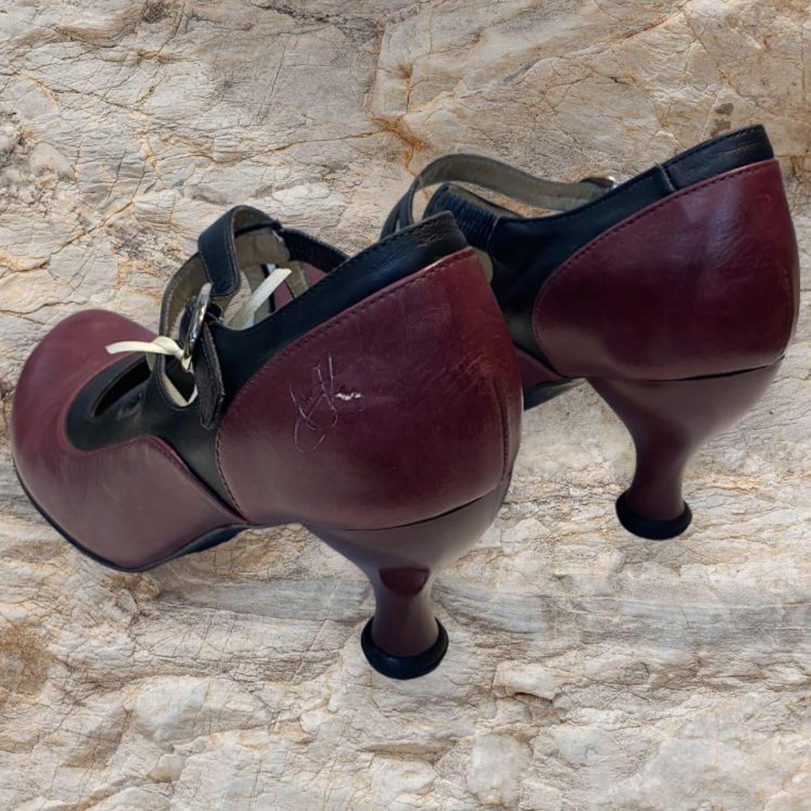 John Fluevog Purple Black Pumps - Etsy