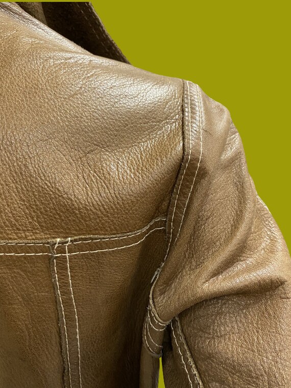 60,s Vintage Mod Leather Suede Jacket - Gem