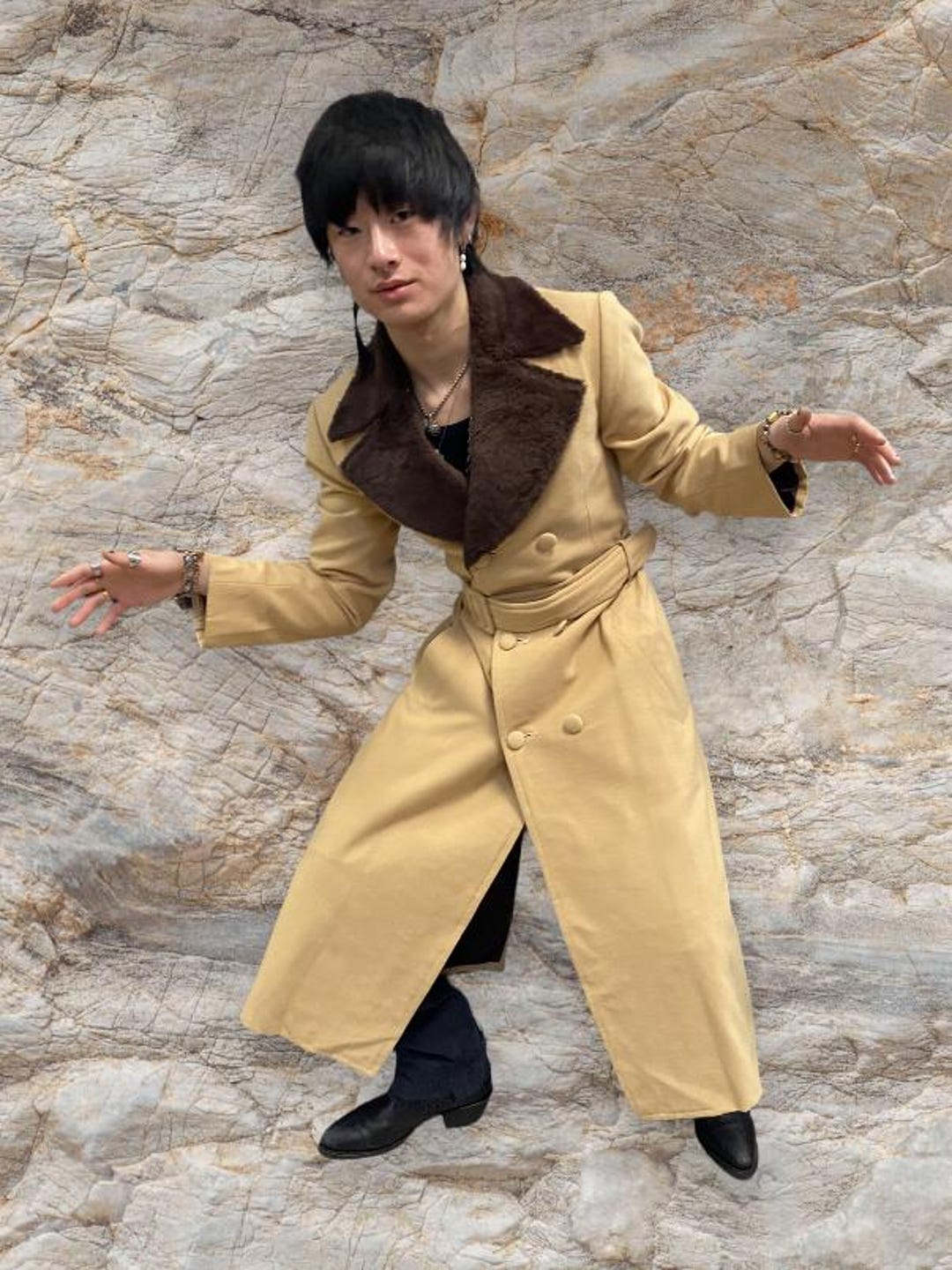 1970s Vintage Mod Double Breasted Coat Gangster Pimp Wool Blend Coat - Etsy