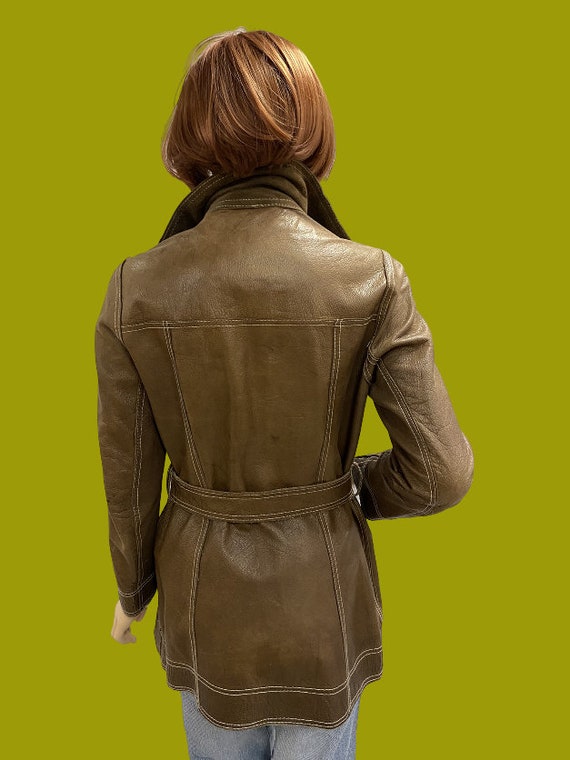 60,s Vintage Mod Leather Suede Jacket - Gem