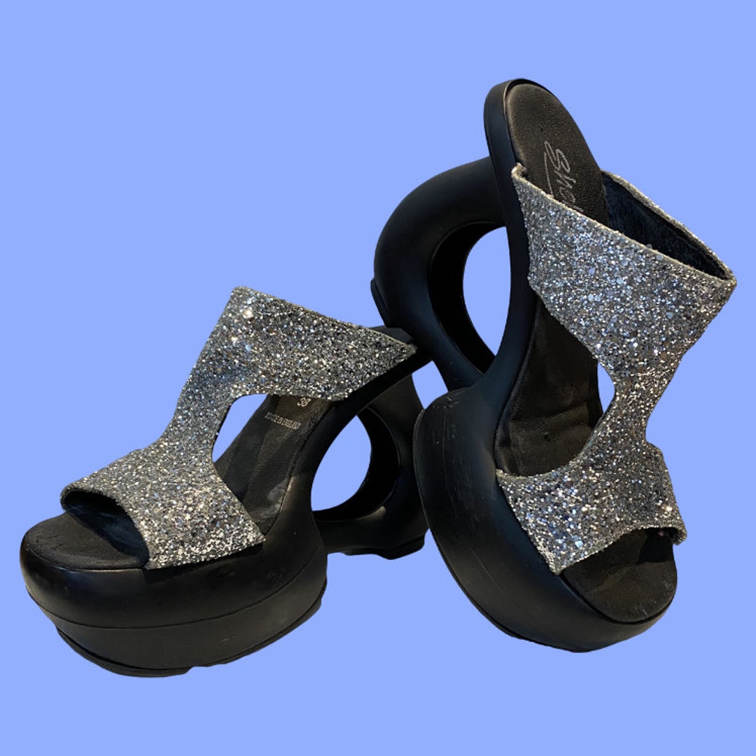 Vintage Disco Platform Shoes - Etsy