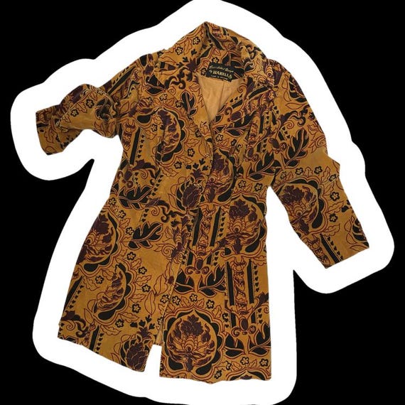 60,s Vintage Mod Boho Velvet Jacket The Kinks Pop Cul… - Gem