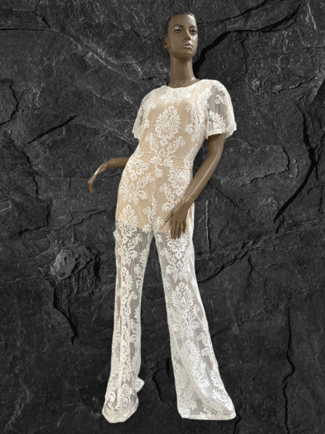 Lace Body Hugging Jump Suit - Etsy