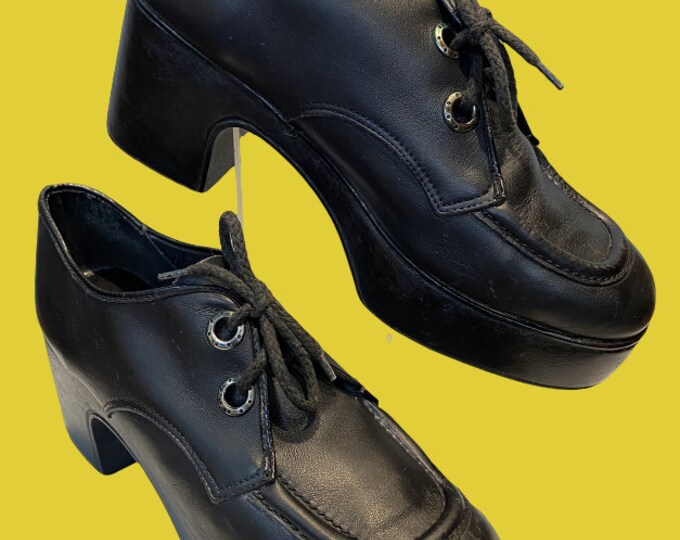 70,s Vintage Platform Shoes - Etsy