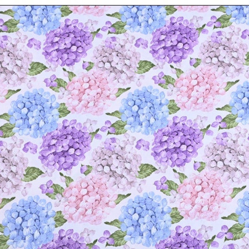 Hydrangea Fabric - Etsy