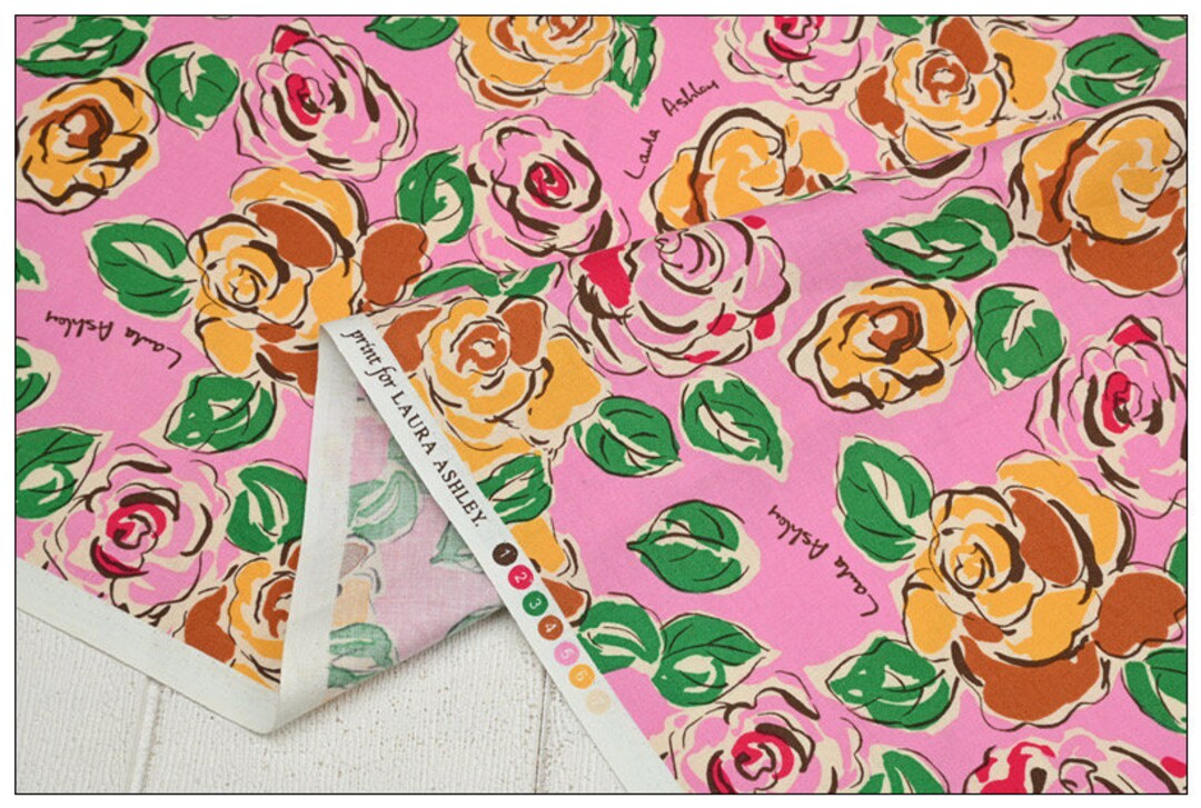 Wild Rose Made in England 20 Threads Plain Cotton Fabric by Half Meter ...