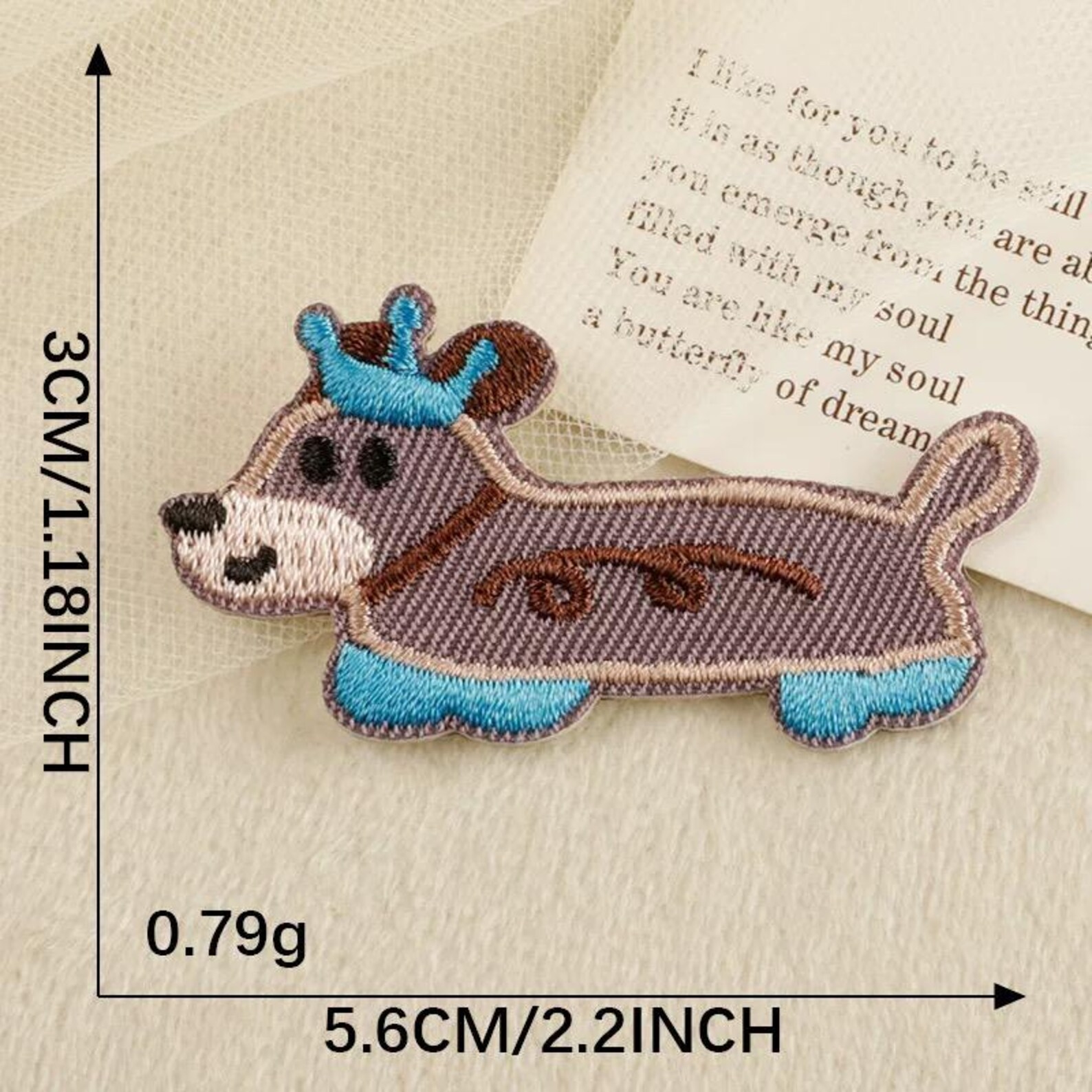 Dachshund Dogs Puppy Applique Patch, Patch Iron on Sew on Full ...