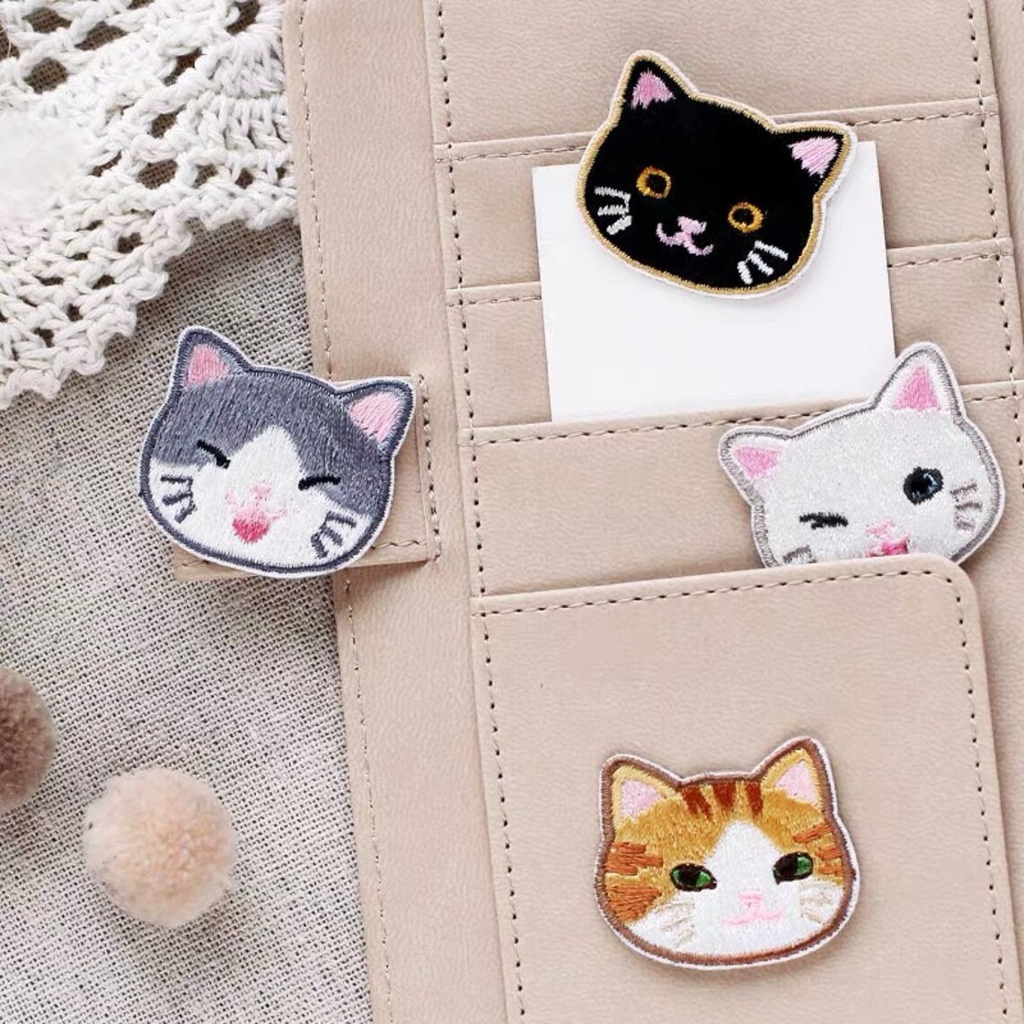 Cats Kitten Patch, Patch Iron on Sew on Full Embroidered Patch, Animals ...