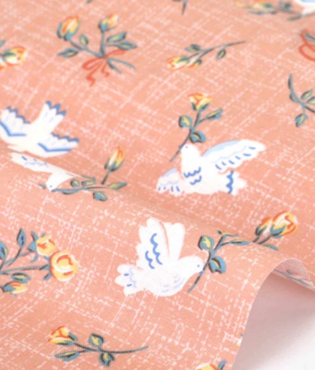 White Dove Made in Korea Dailylike 20 Threads Cotton Fabric by Half ...