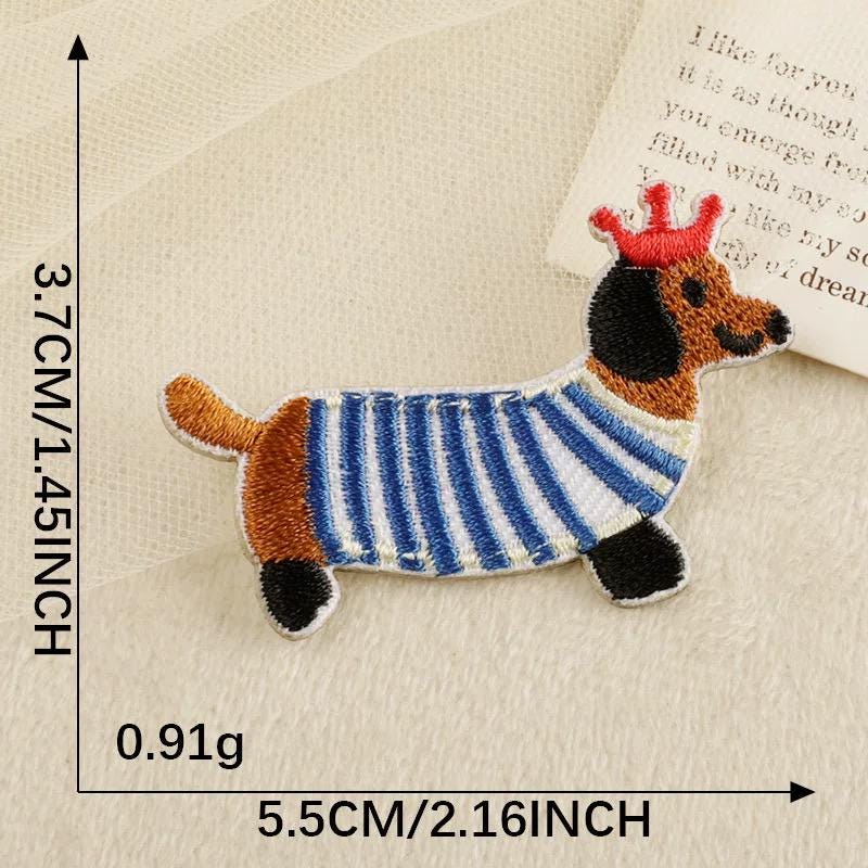 Dachshund Dogs Puppy Applique Patch, Patch Iron on Sew on Full ...