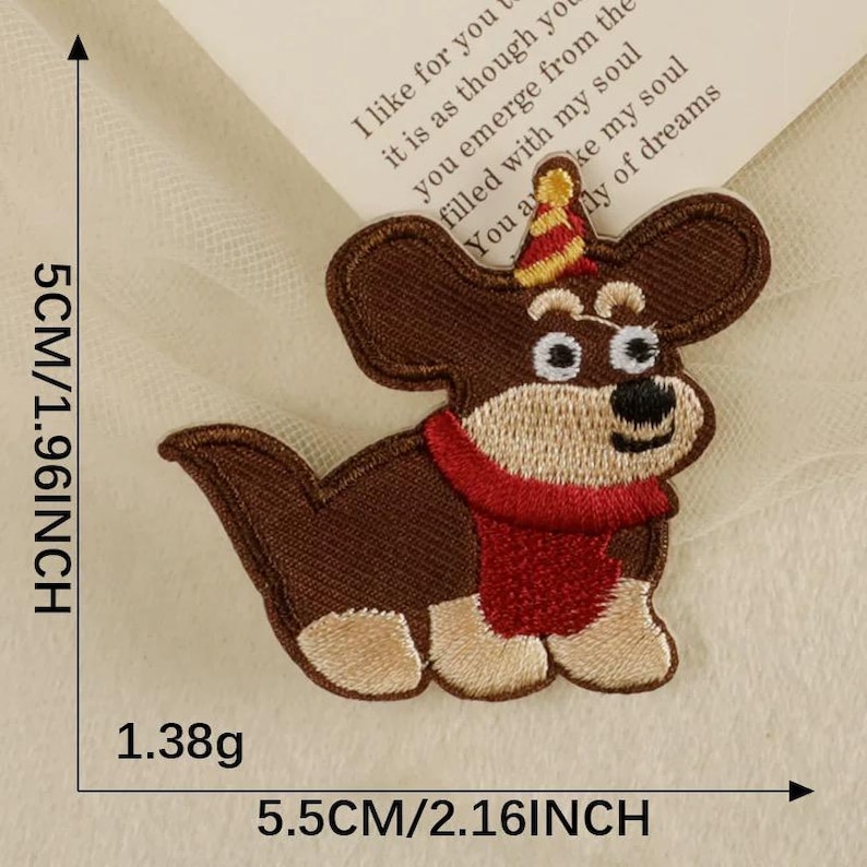 Dachshund Dogs Puppy Applique Patch, Patch Iron on Sew on Full ...