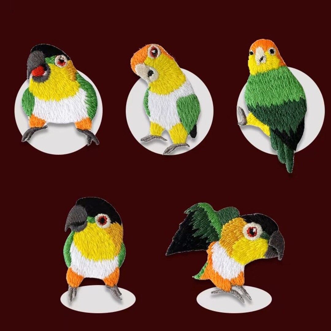 Parrot Applique Patch, Patch Iron on Sew on Full Embroidered Patch ...