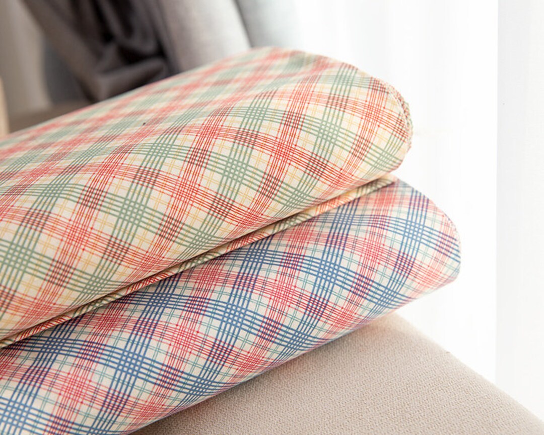 Plaid Pattern Made in Japan Brand Sevenberry Cotton Fabric by Half ...