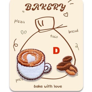 Bakery Bread Applique Patch, Patch Iron on Sew on Full Embroidered ...