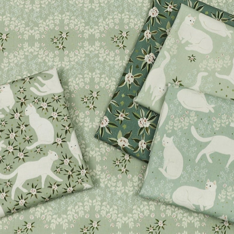 Cat Cotton Fabric - Etsy