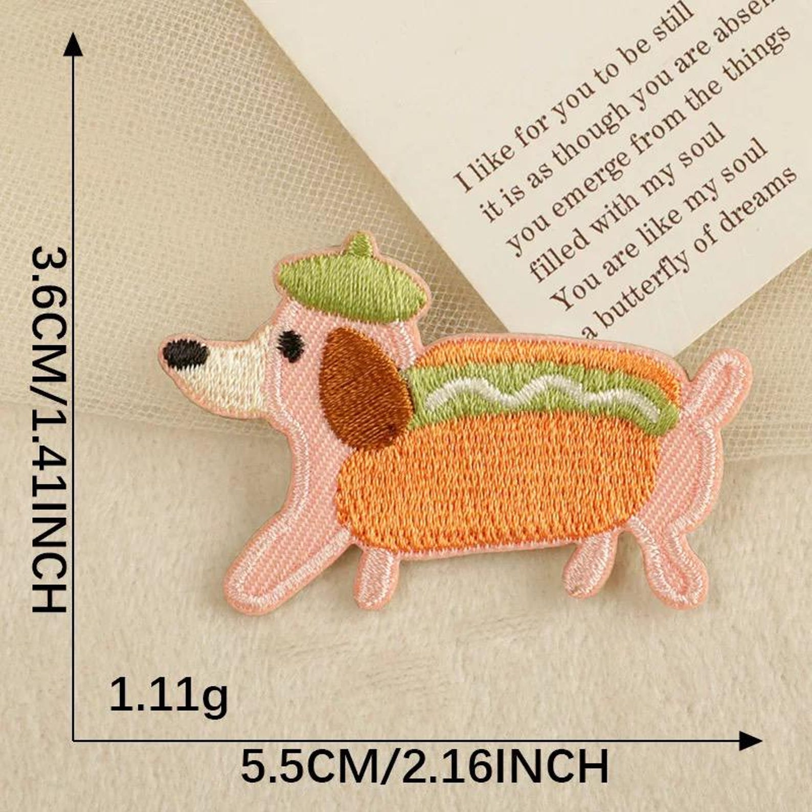 Dachshund Dogs Puppy Applique Patch, Patch Iron on Sew on Full ...