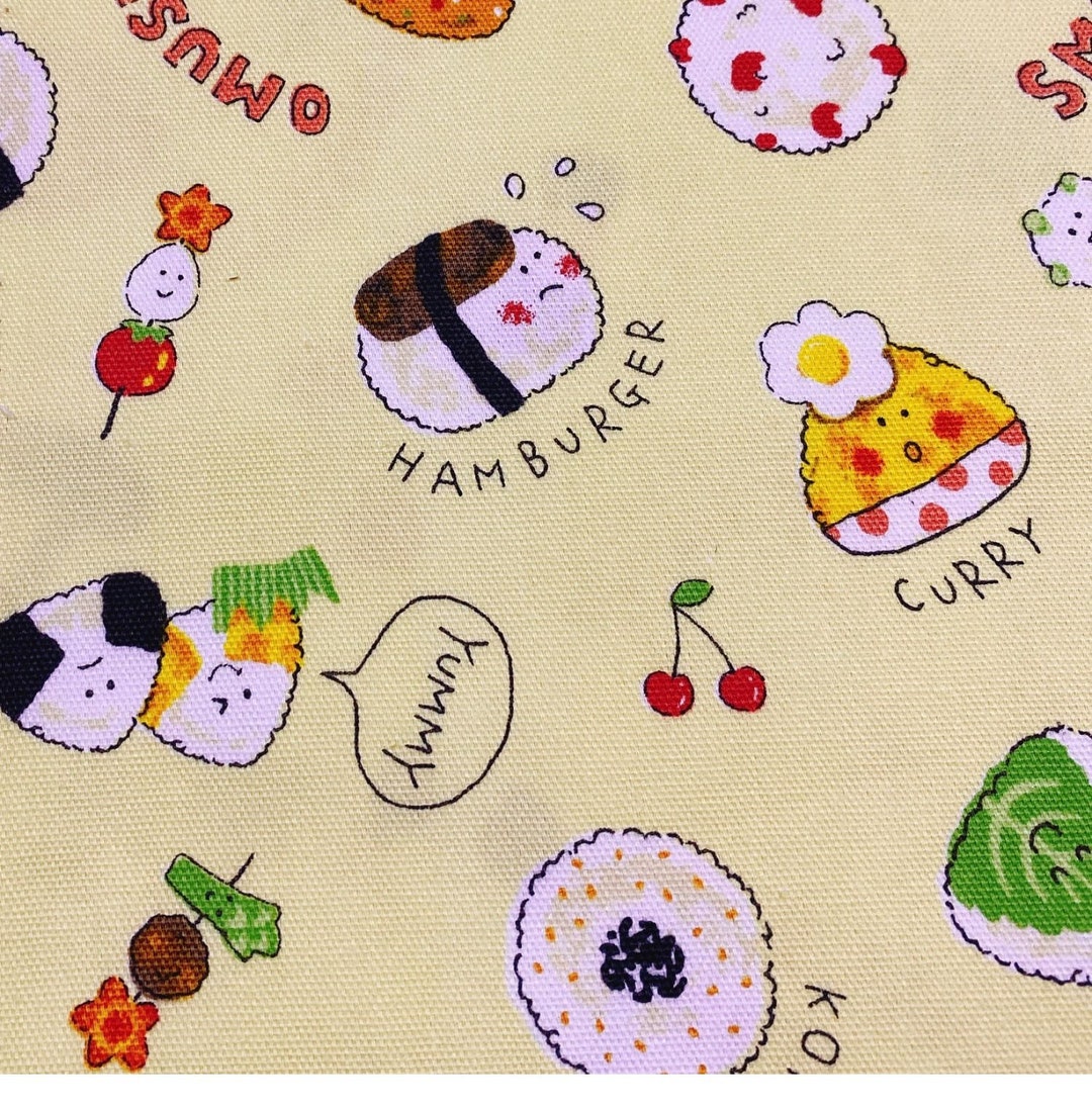 Japanese Cute Sushi Pattern Japanese Made in Japan KOKKA Fine Canvas ...
