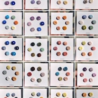 Handmade Ceramic Porcelain Glazed Buttons. SOLD INDIVIDUALLY 30mm 3cm 1 ...