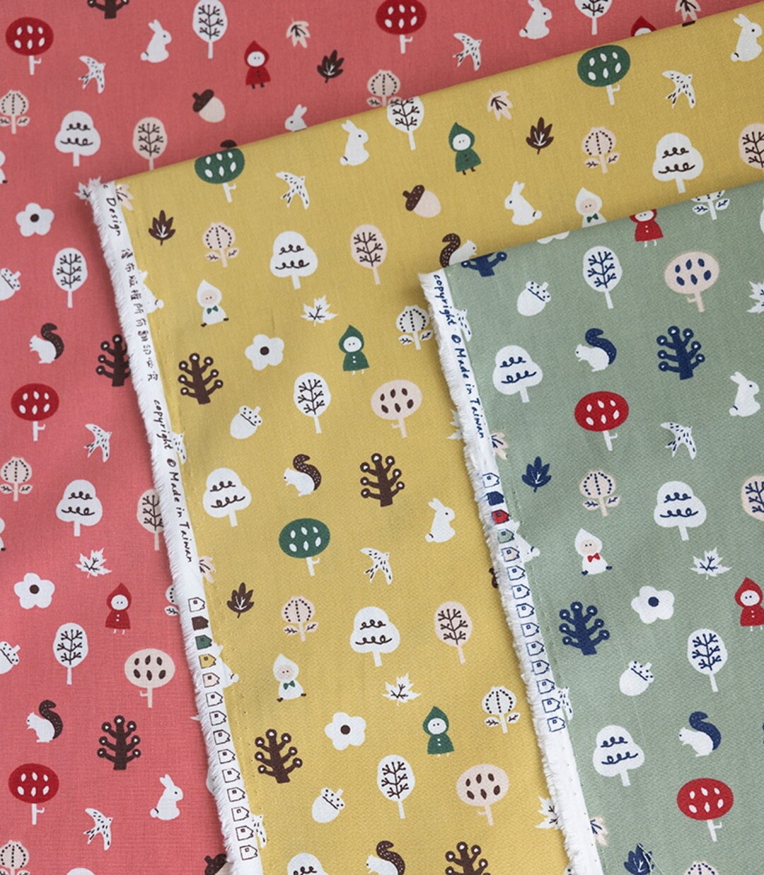 Fairy Tale Forest Made in Taiwan Plain Cotton 20 Threads Fabric for Bag ...