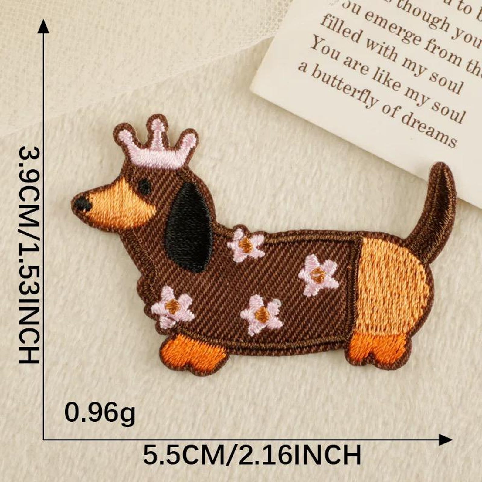 Dachshund Dogs Puppy Applique Patch, Patch Iron on Sew on Full ...
