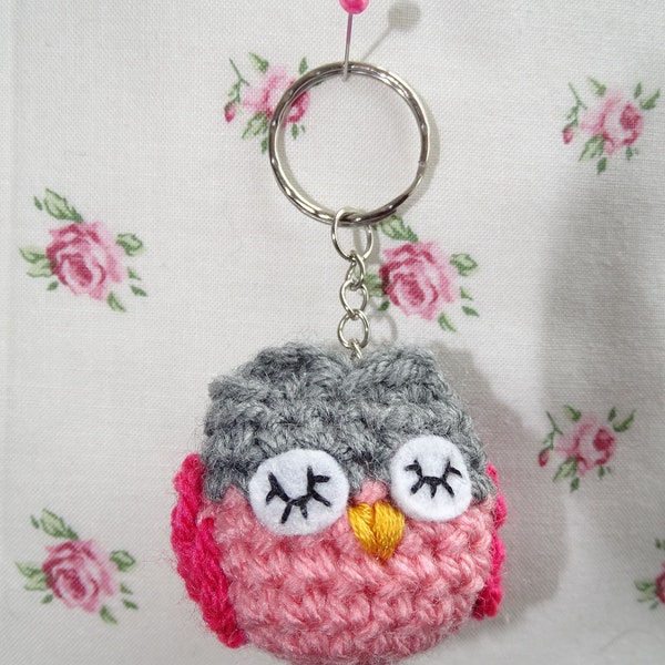 Crochet Owl Keychain - Etsy UK