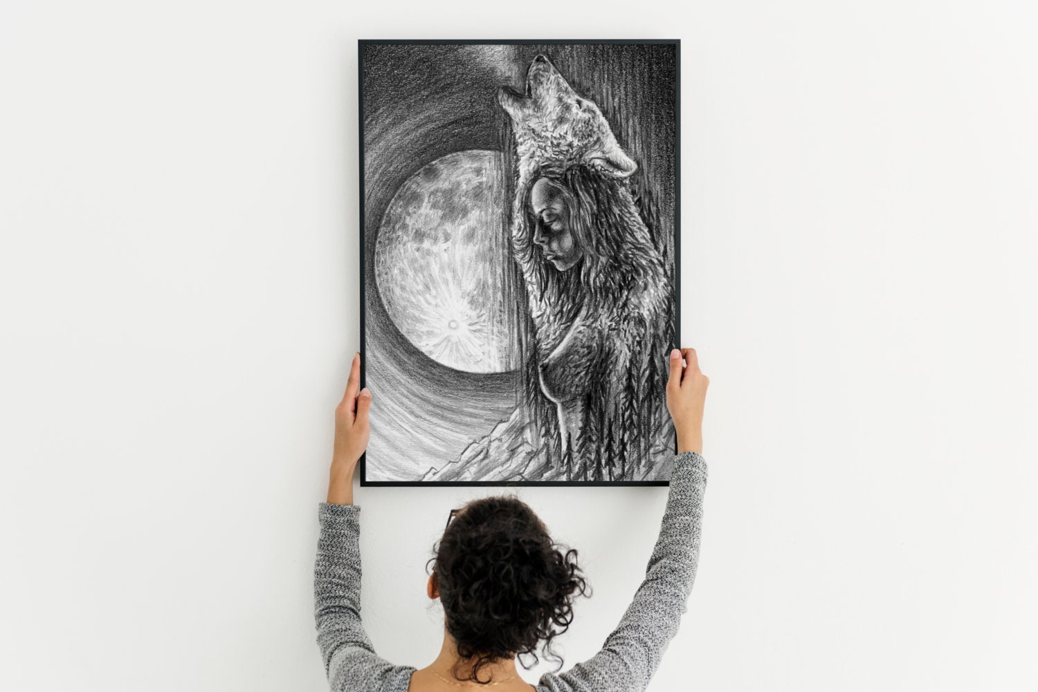 She-wolf Printable Art Digital Files - Etsy