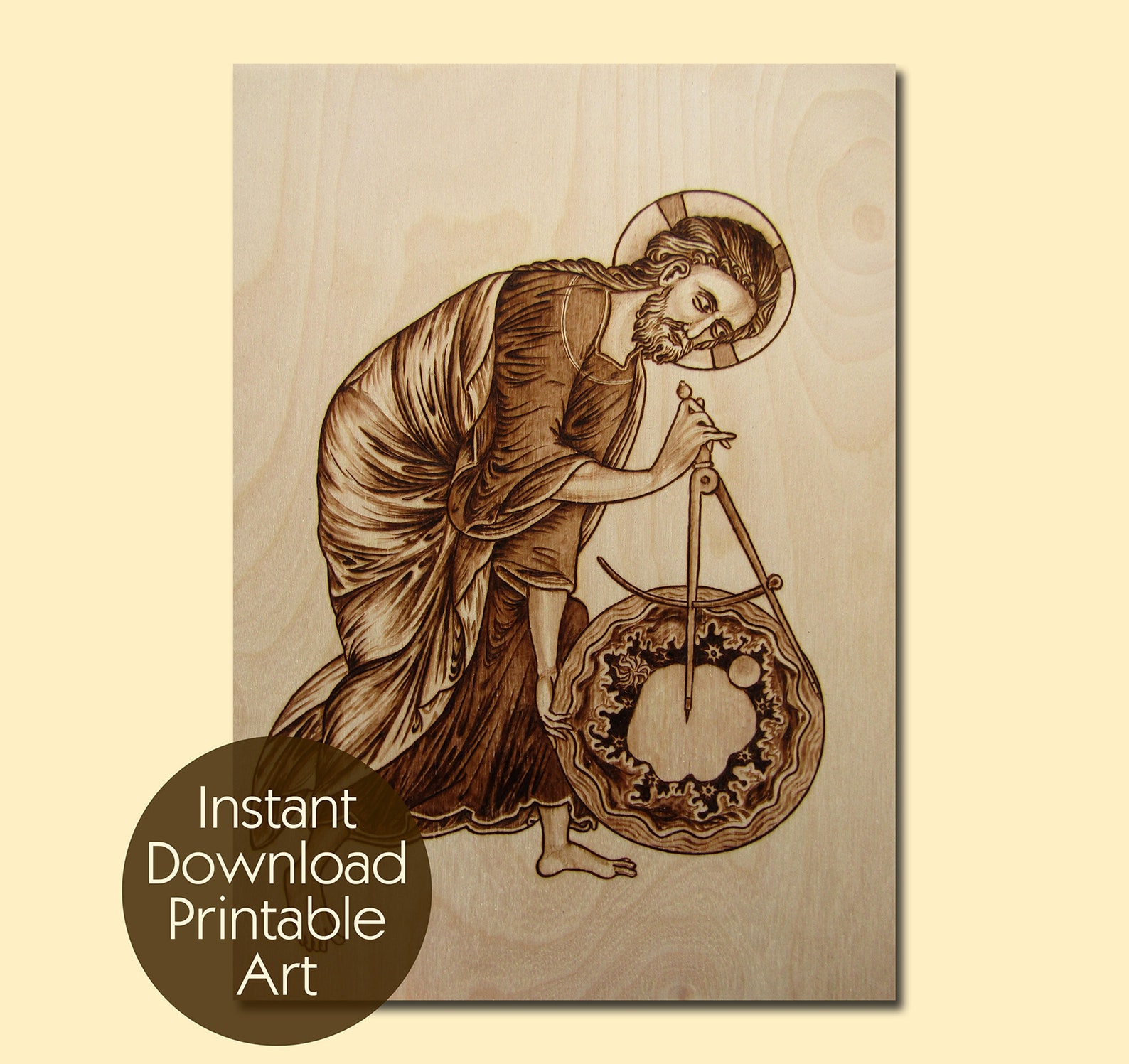 God the Geometer Creation Printable Art Digital Files - Etsy