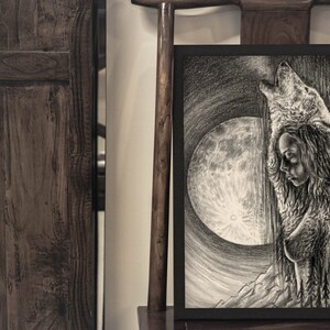 She-wolf Printable Art Digital Files - Etsy