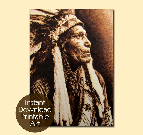 Native American printable art digital files | Etsy