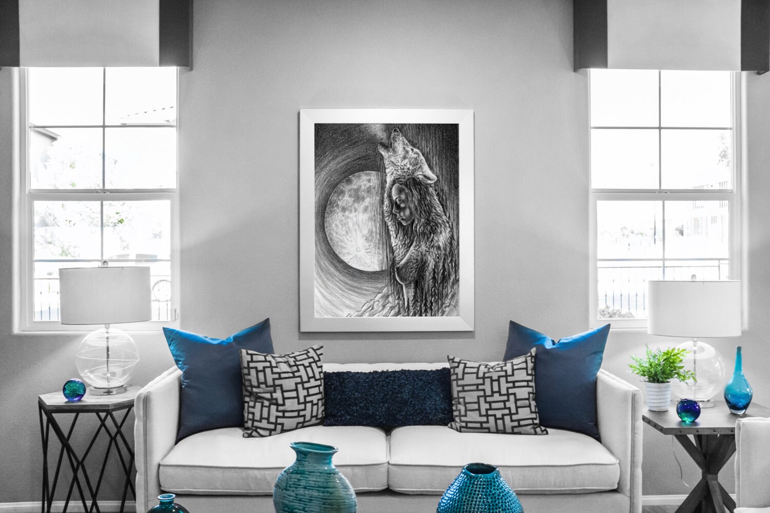 She-wolf Printable Art Digital Files - Etsy