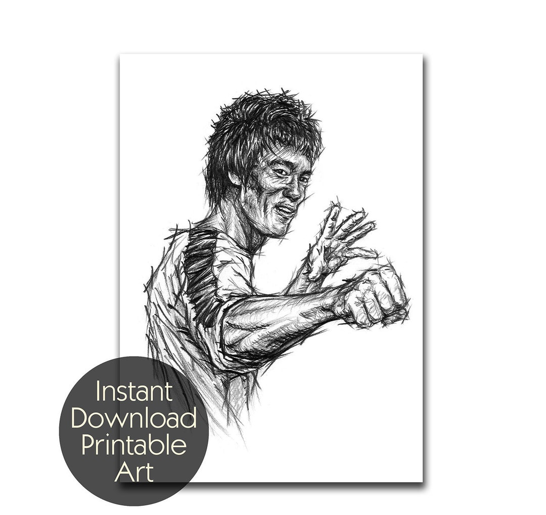 Bruce Lee | Printable Art | Digital Files - Etsy