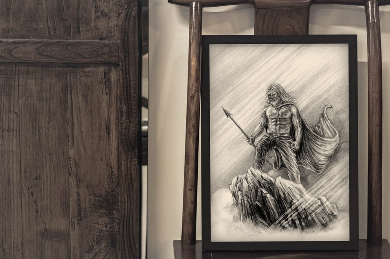 Perun God of Thunder Printable Art Digital Files - Etsy