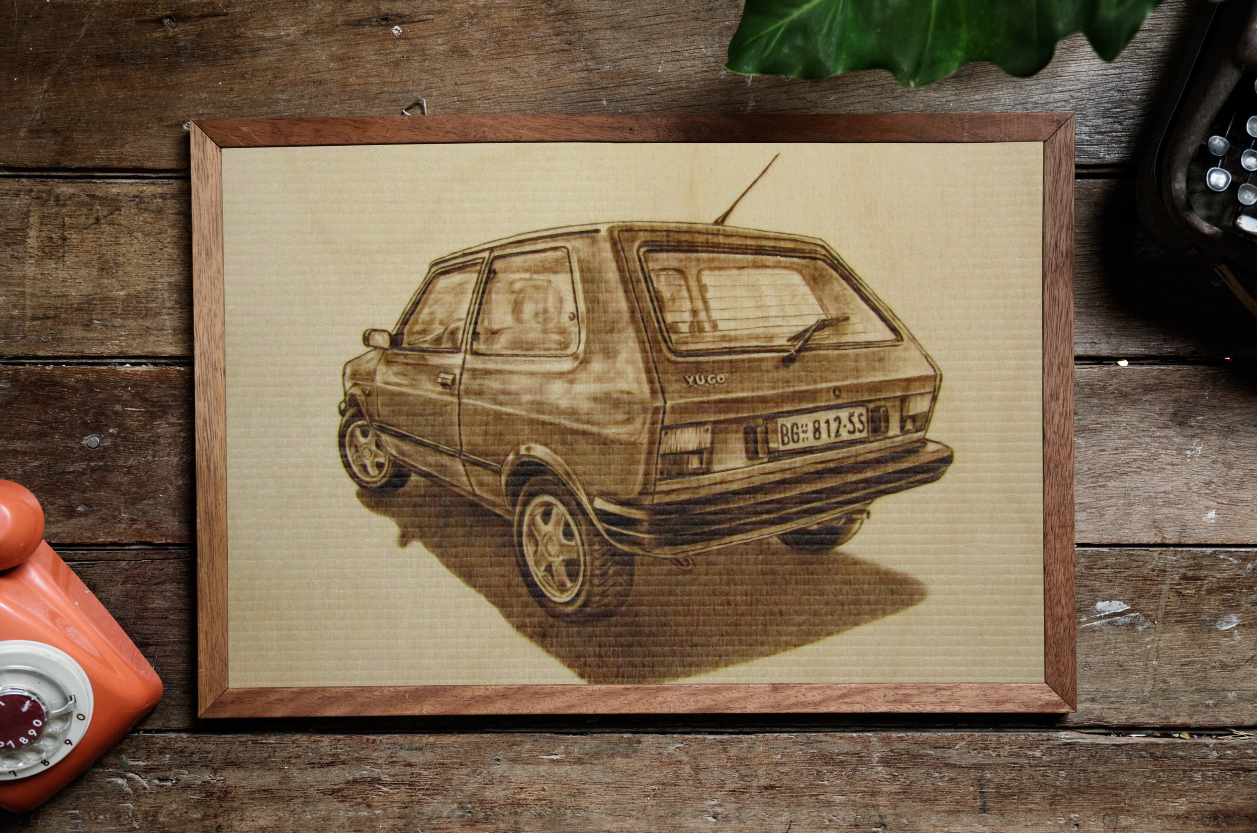 Yugo | Retro Car | Printable Art | Digital Files - Etsy