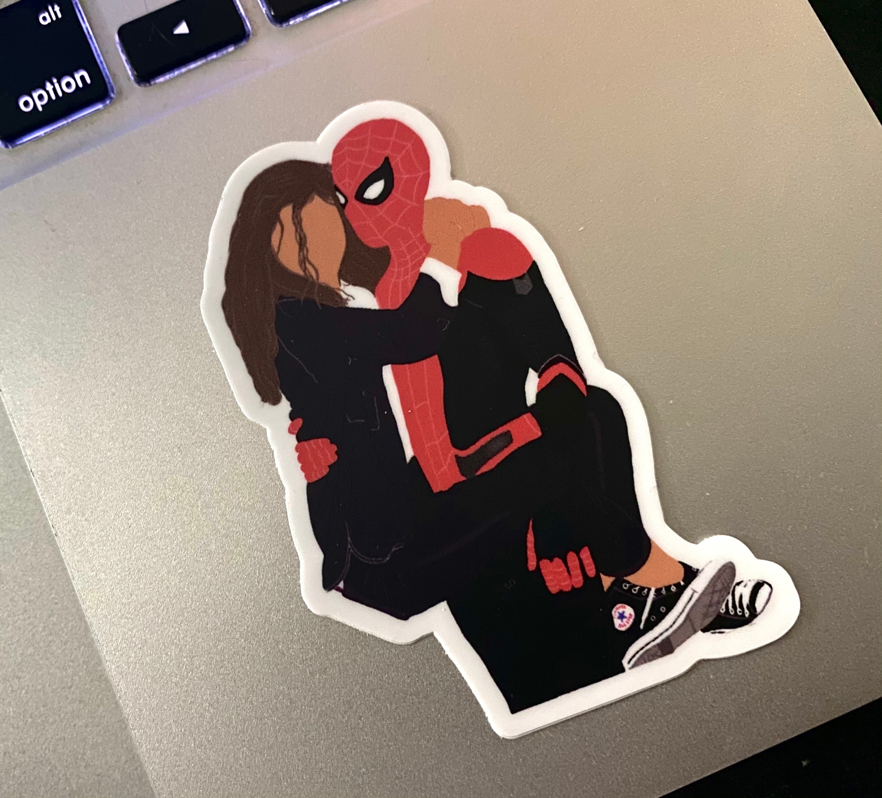 Spiderman and MJ Vinyl Sticker Marvel Avengers | Etsy