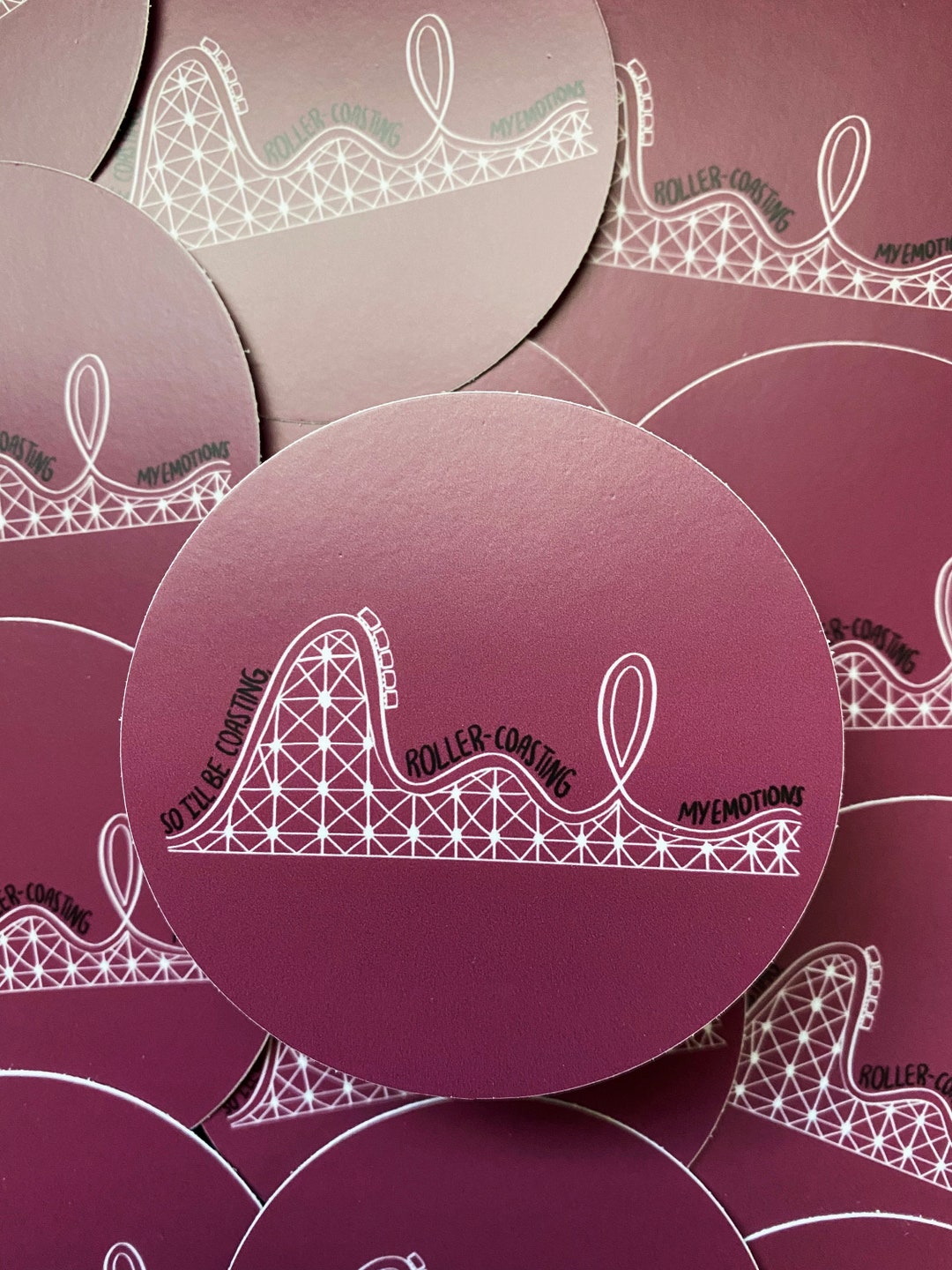 Coaster - Khalid Rollercoaster Lyrics Vinyl Sticker 3x3 In. - Etsy