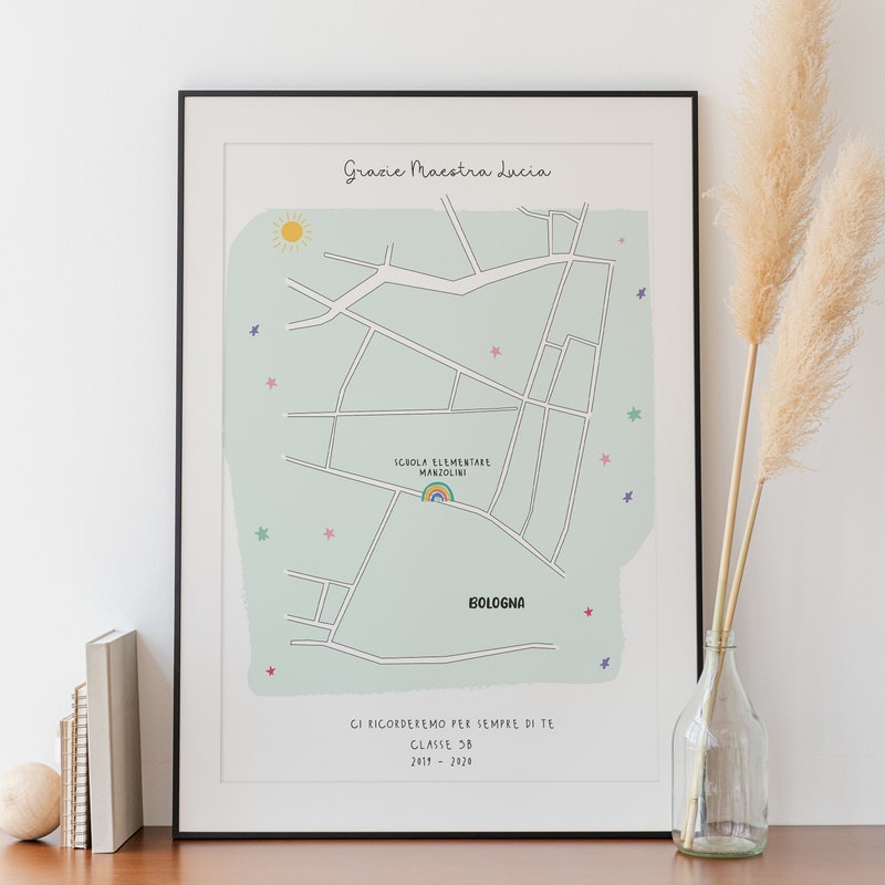 School Map - Etsy