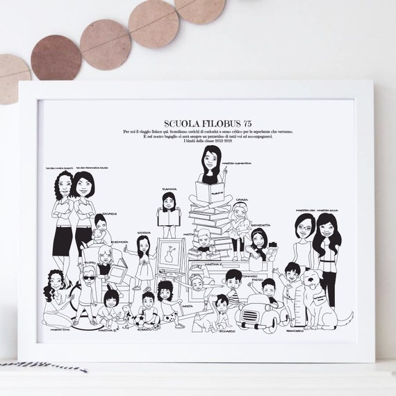 Custom classroom poster print original personalised classroom | Etsy