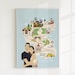 Personalized Love Story Map Illustration - Couple's Relationship Hand ...