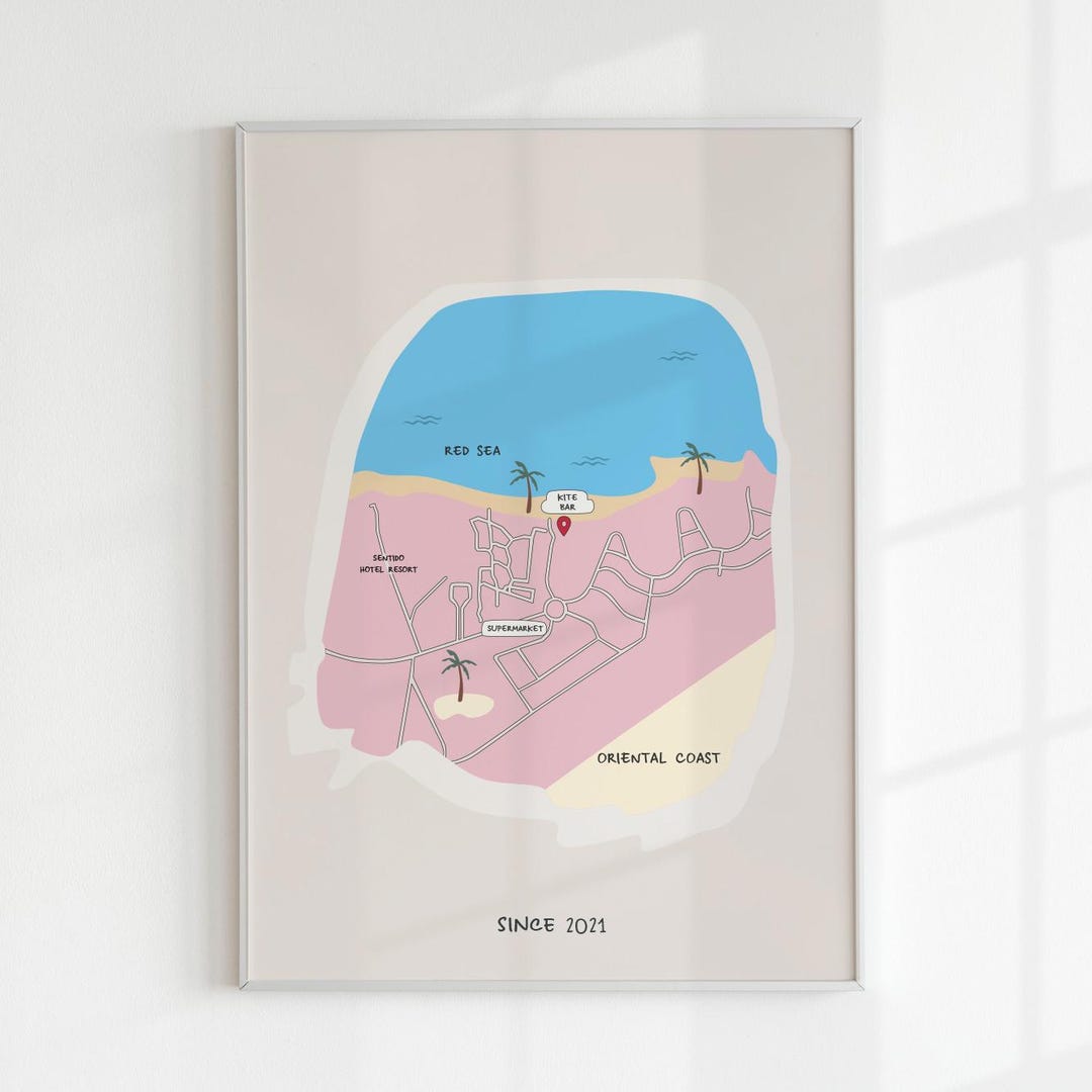 Personalized Map Print - Turn a Place Into a Unique Illustration - Etsy