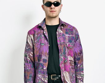 Abstract Button up Shirt | Etsy