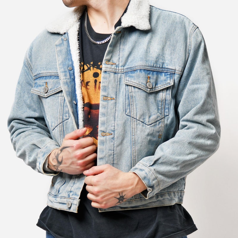 Grunge Denim Jacket - Etsy