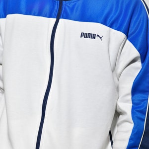 PUMA Retro Track Jacket White Blue Colour Men's Vintage Sports Active ...