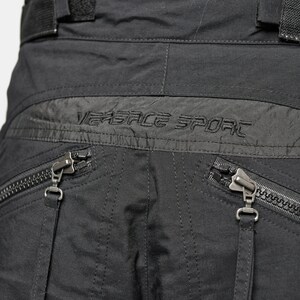 Vintage Y2K Versace Sport Ski Pants Men Black | Padded Nylon Skiing ...