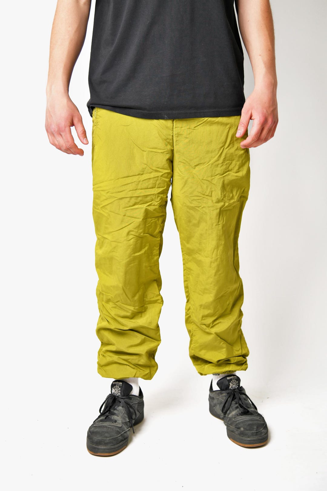 Vintage 80s Joggers in Mustard Green/yellow Colour for Men | 90s Retro ...