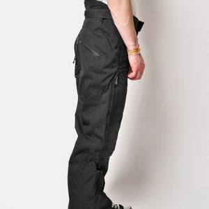Vintage Y2K Versace Sport Ski Pants Men Black | Padded Nylon Skiing ...