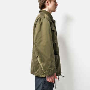 Retro M65 Classic Field Jacket Green Olive Men's Vintage 80s Hooded Hunting Lined Parka 70s ...