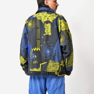 Retro 90s Winter Ski Jacket Multi Coloured | Vintage 80s Sport Shell ...