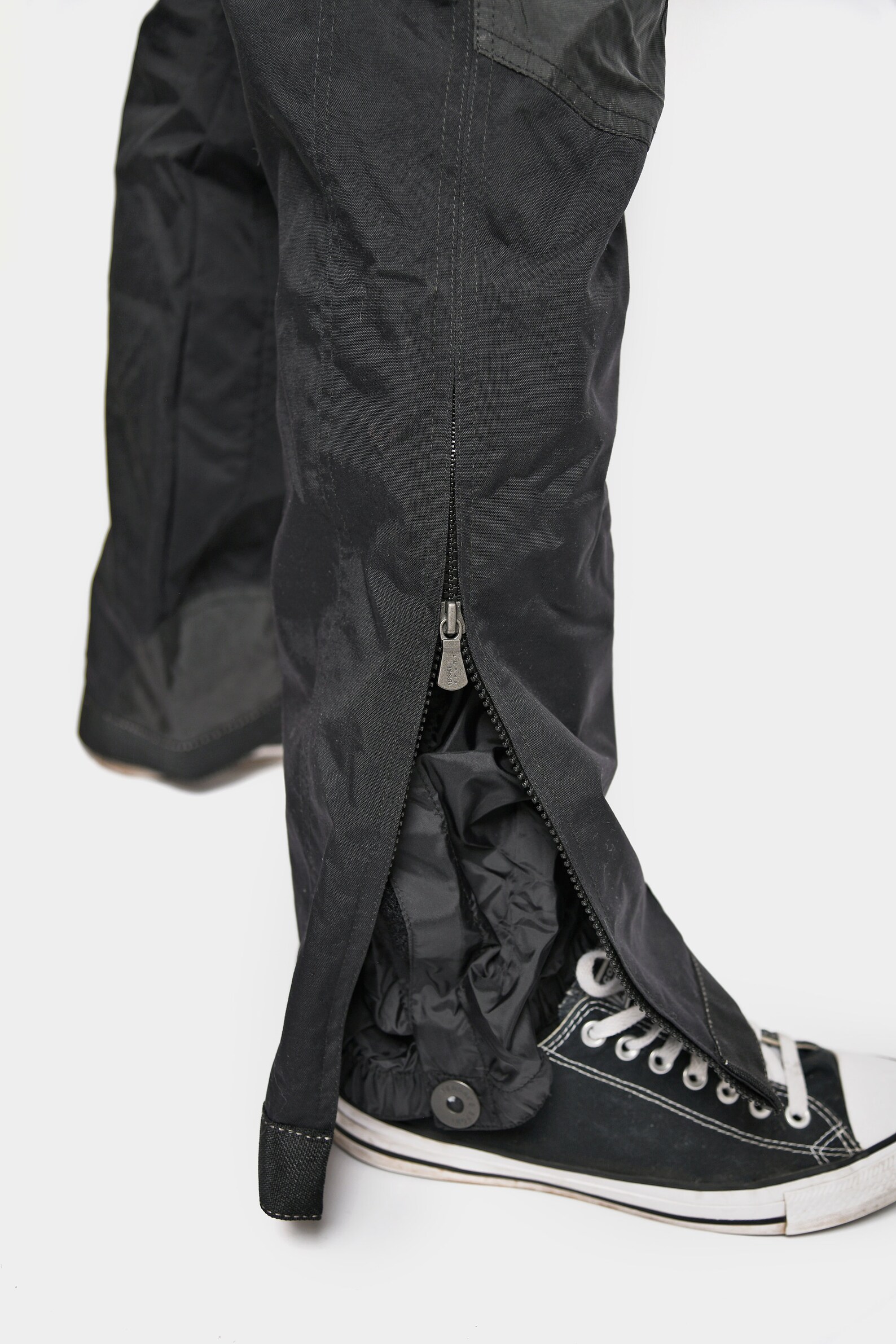 Vintage Y2K Versace Sport Ski Pants Men Black | Padded Nylon Skiing ...