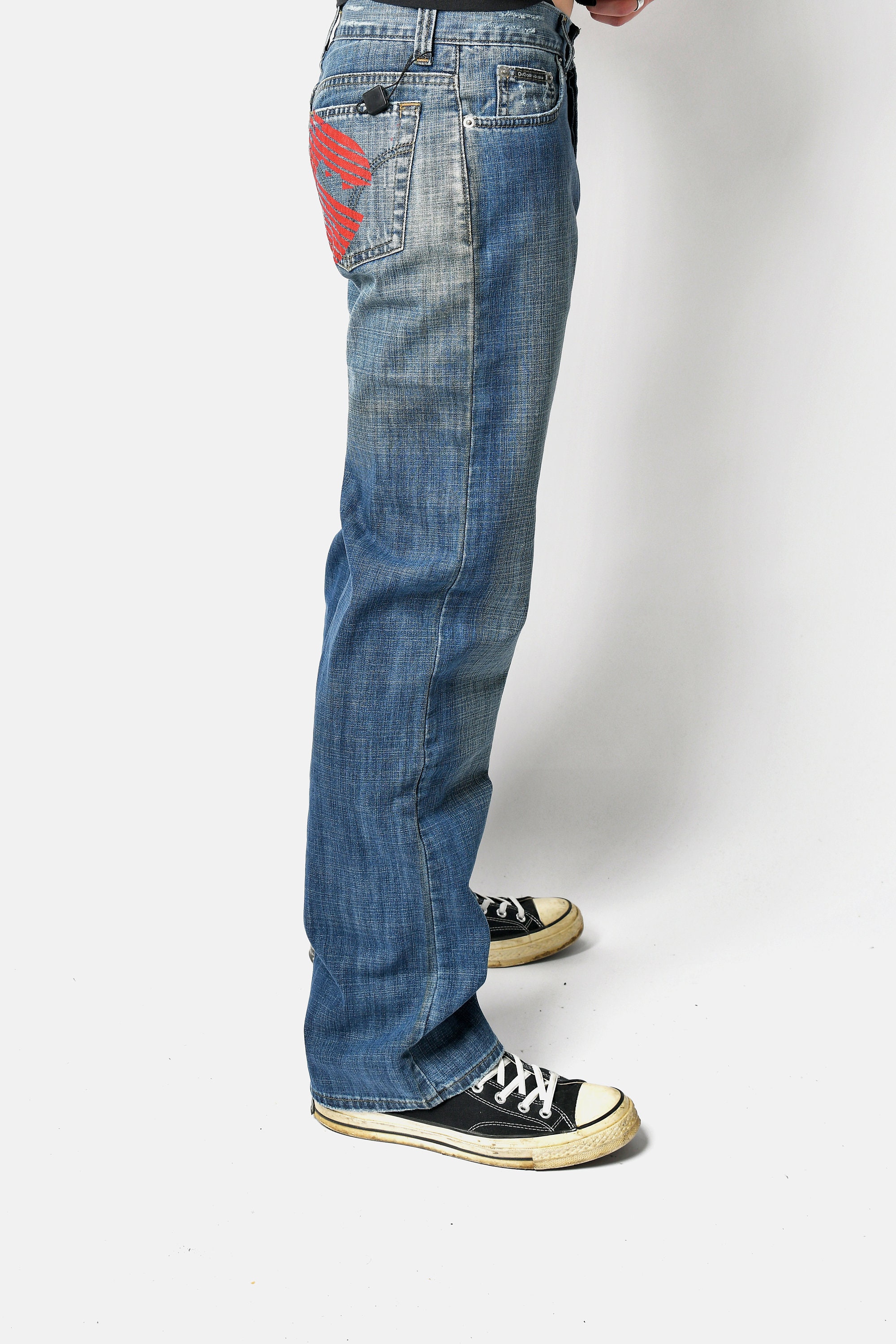 Y2K Dolce Gabbana D&G Blue Jeans With Big Back Logo | 2000s Y2K Dolce Gabbana D&G Blue Jeans With Big Back Logo | 2000s